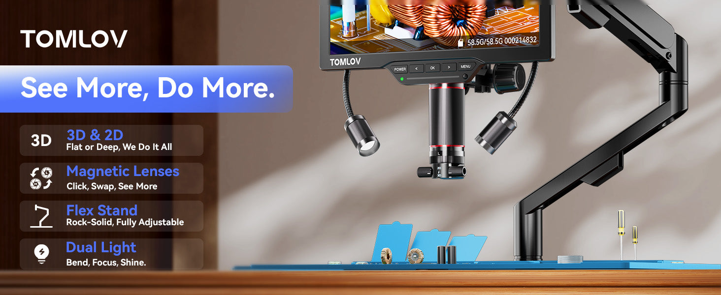 Tomlov 3D Microscopes | 3D Digital Microscope Series