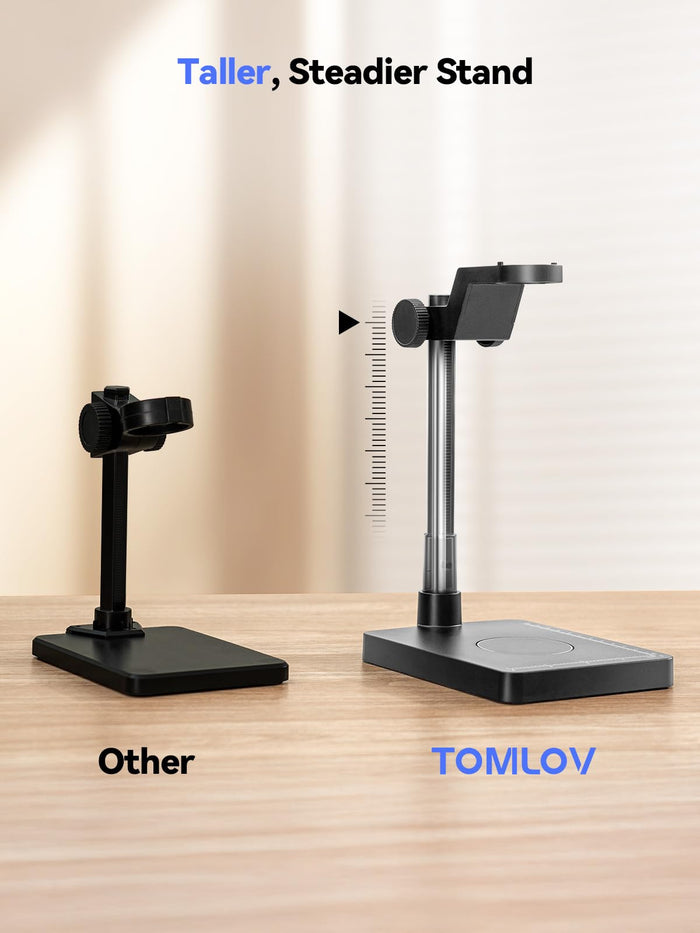 TOMLOV DM4W 4.3" Coin Microscope Weighing Scope for Collectors, Jewele