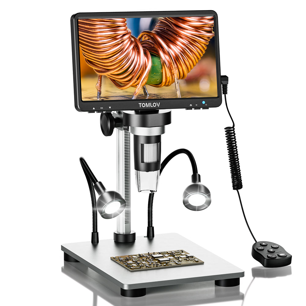 TOMLOV DM9 7" LCD Digital Microscope 1200X