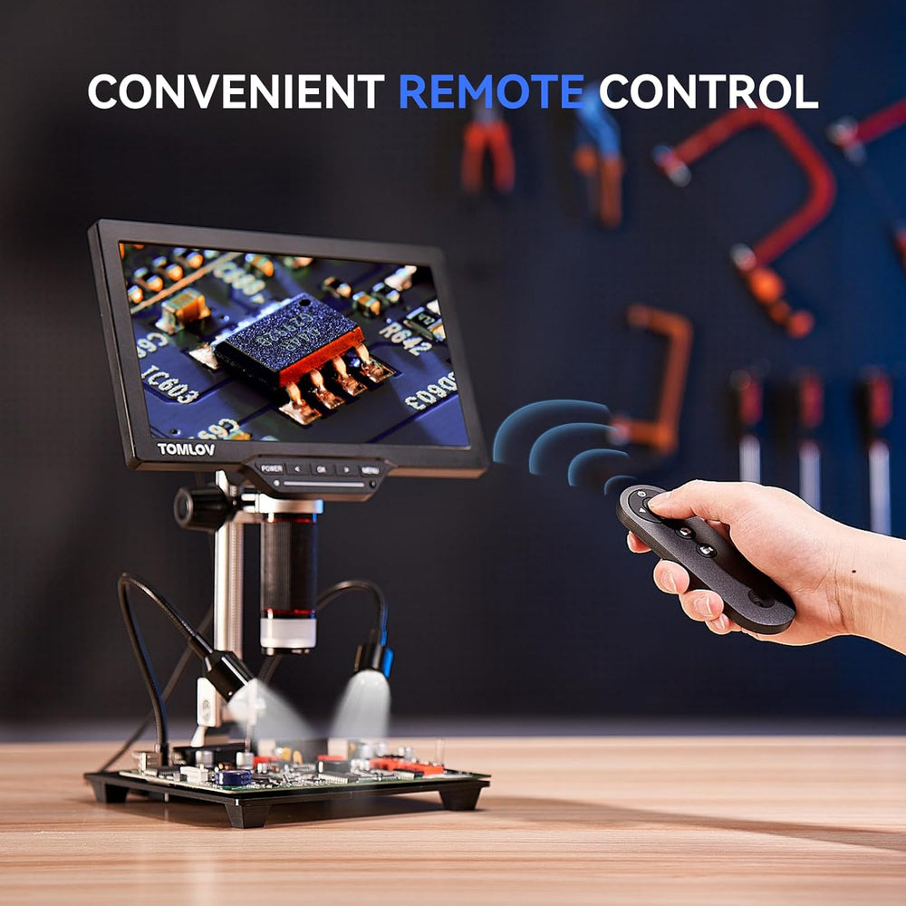 TOMLOV DM202 Microscope, HDMI LCD digital microscope