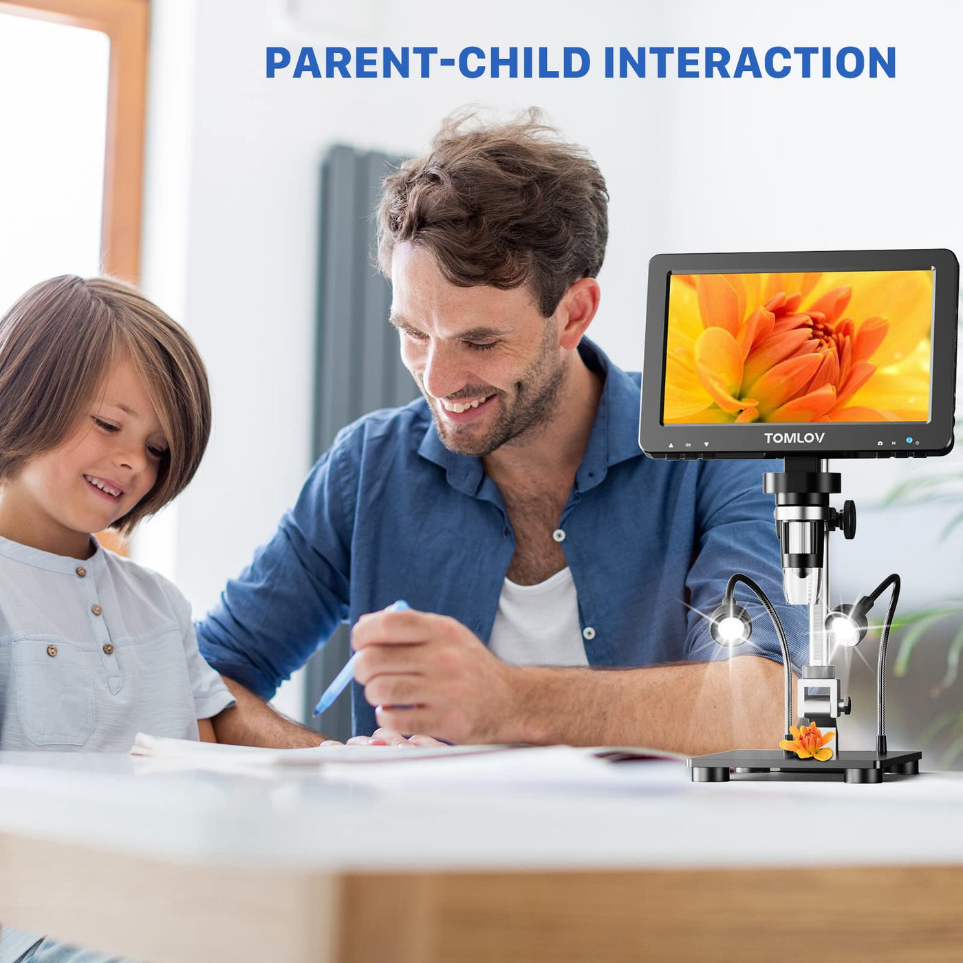 TOMLOV DM9 Pro Digital Microscope | 1200X Zoom & Full Coin View