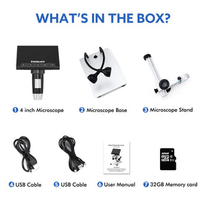 TOMLOV DM4S Microscope 1000X LCD Digital Microscope